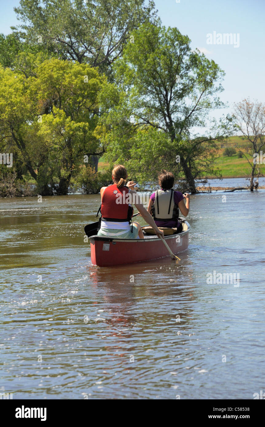 The flooded Souris River in North Dakota, United States Stock Photo - Alamy