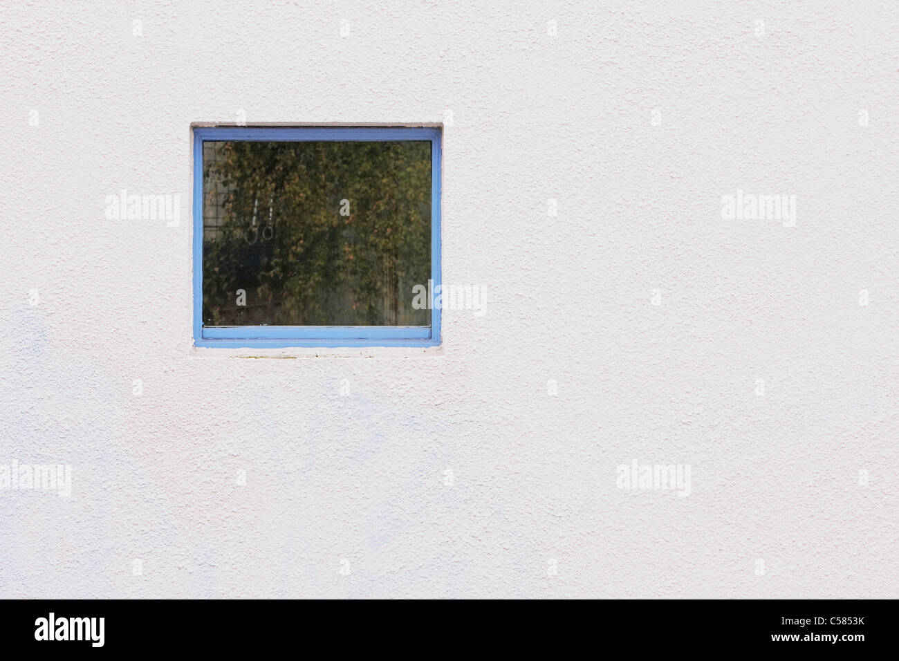 stucco wall with window Stock Photo - Alamy