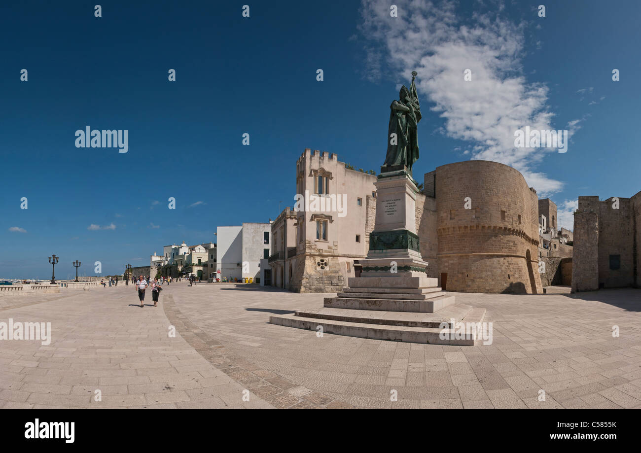 Italy, Europe, Esplenade, Otranto, Puglia, city, village, spring ...