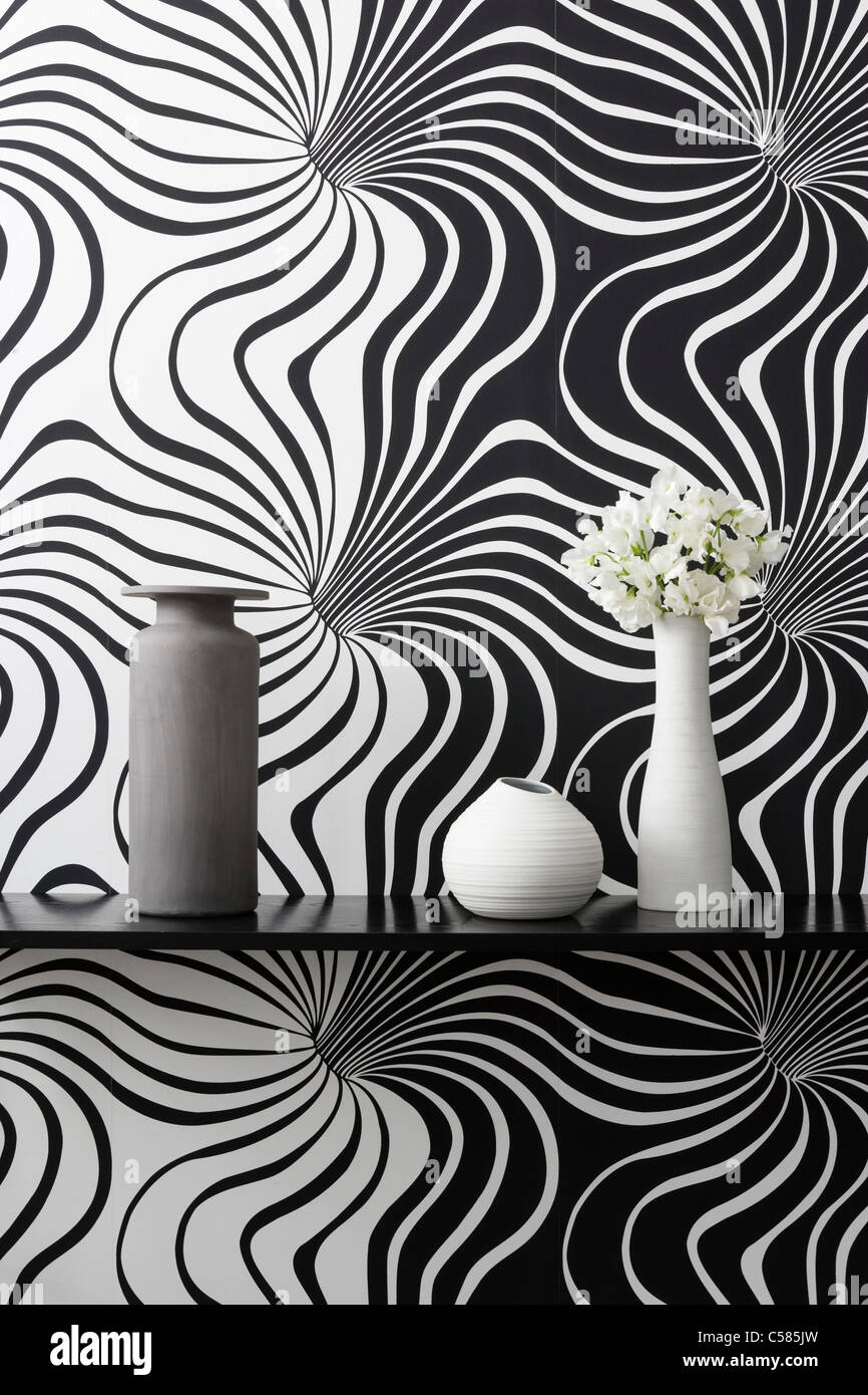 Vortex wallpaper in black & white, Silhouette Collection by i.e ...