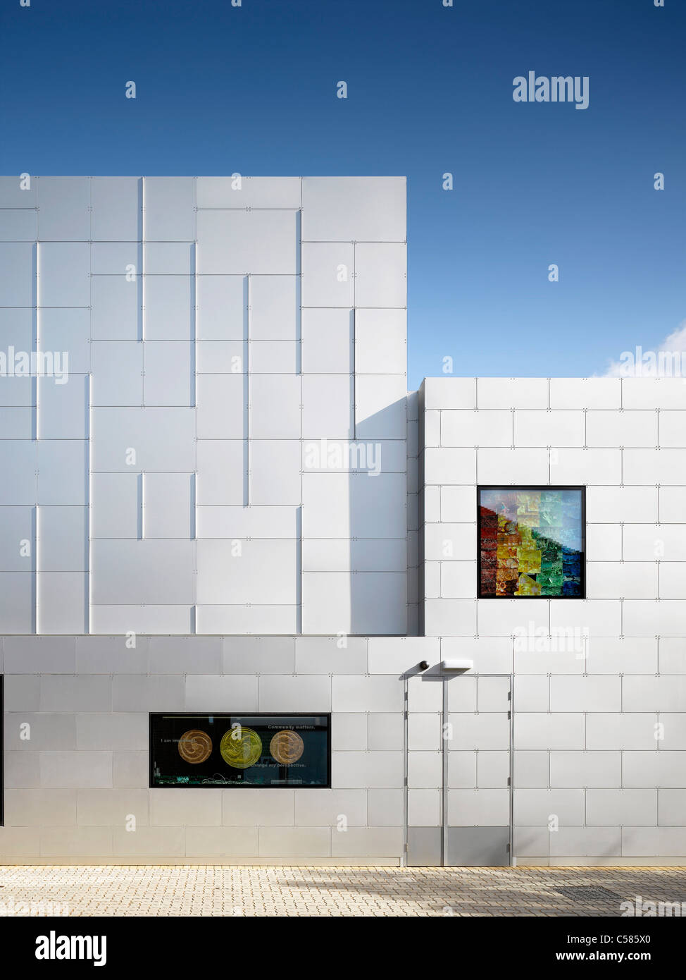 Elevation of Cornerstone Arts Centre, Didcot Stock Photo - Alamy