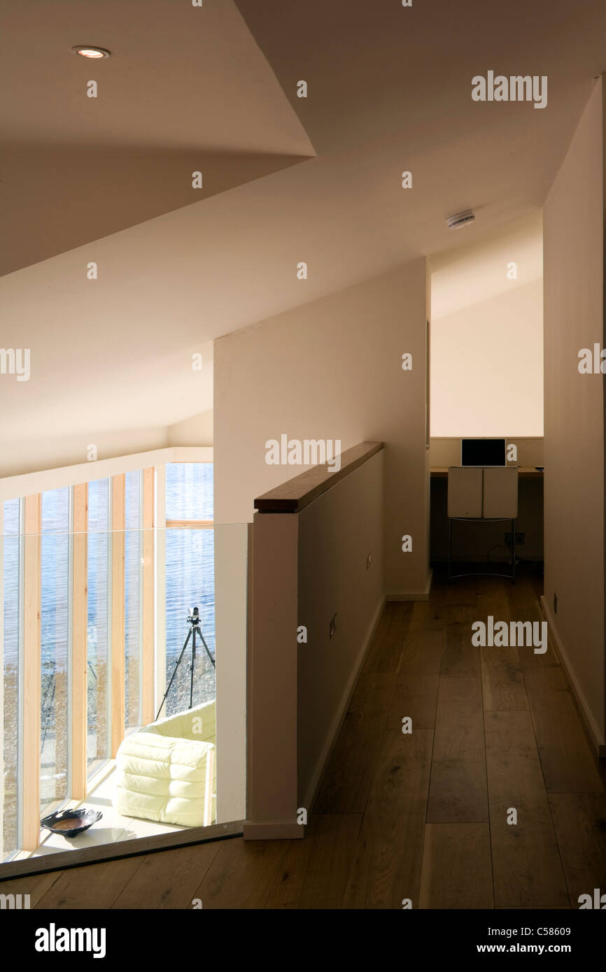 Hallway leading to study area Stock Photo - Alamy