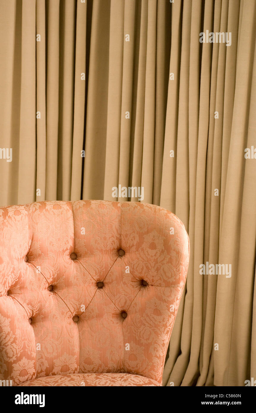 Button back chair detail hi-res stock photography and images - Alamy