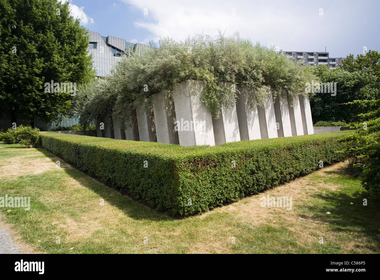 The garden of the Jewish Museum in Berlin, Germany, Europe Stock Photo ...
