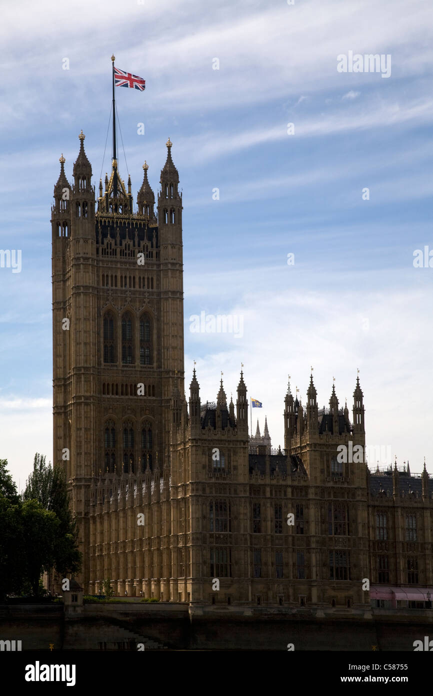 victoria tower palace of westminster london england Stock Photo - Alamy