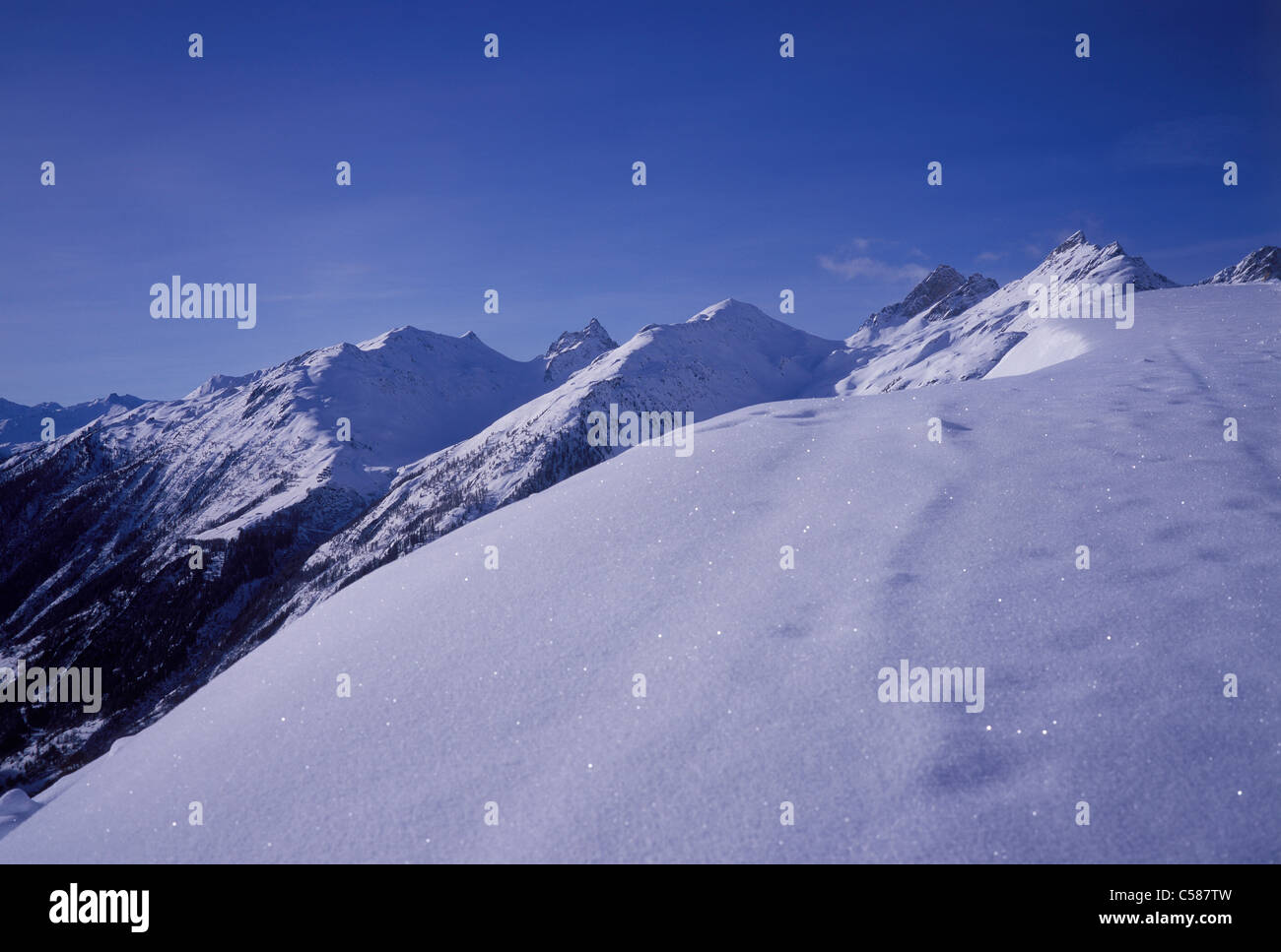Switzerland, Europe, scenery, Valais, mountain, mountains, winters ...
