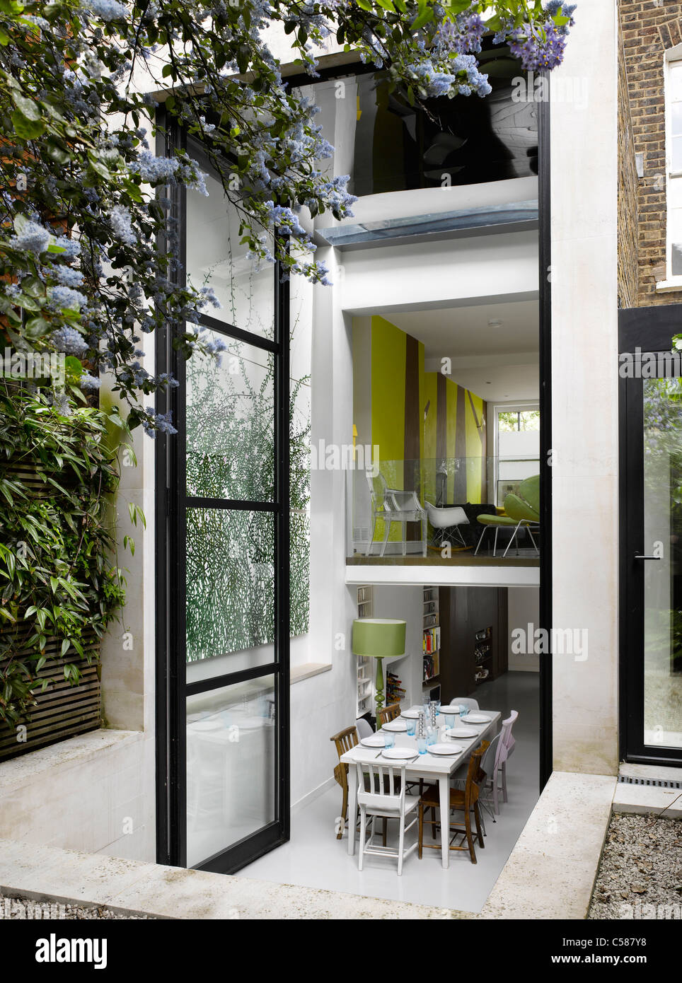 Exterior Facade of Islington House by Dominic Mckenzie Architect Stock ...