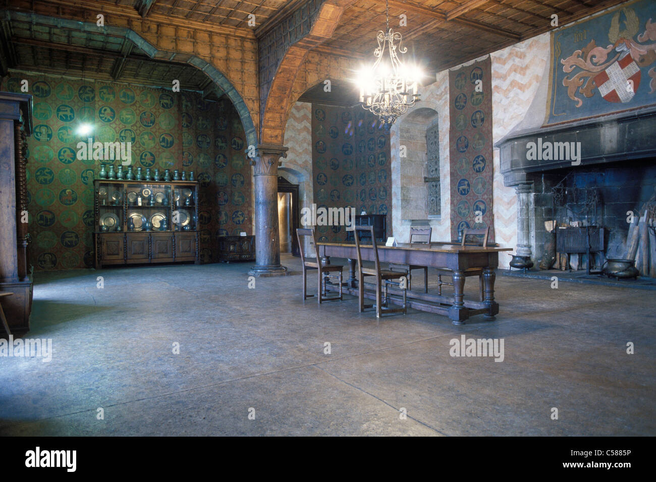 Castle Chillon (inside Or Interior) High Resolution Stock Photography ...
