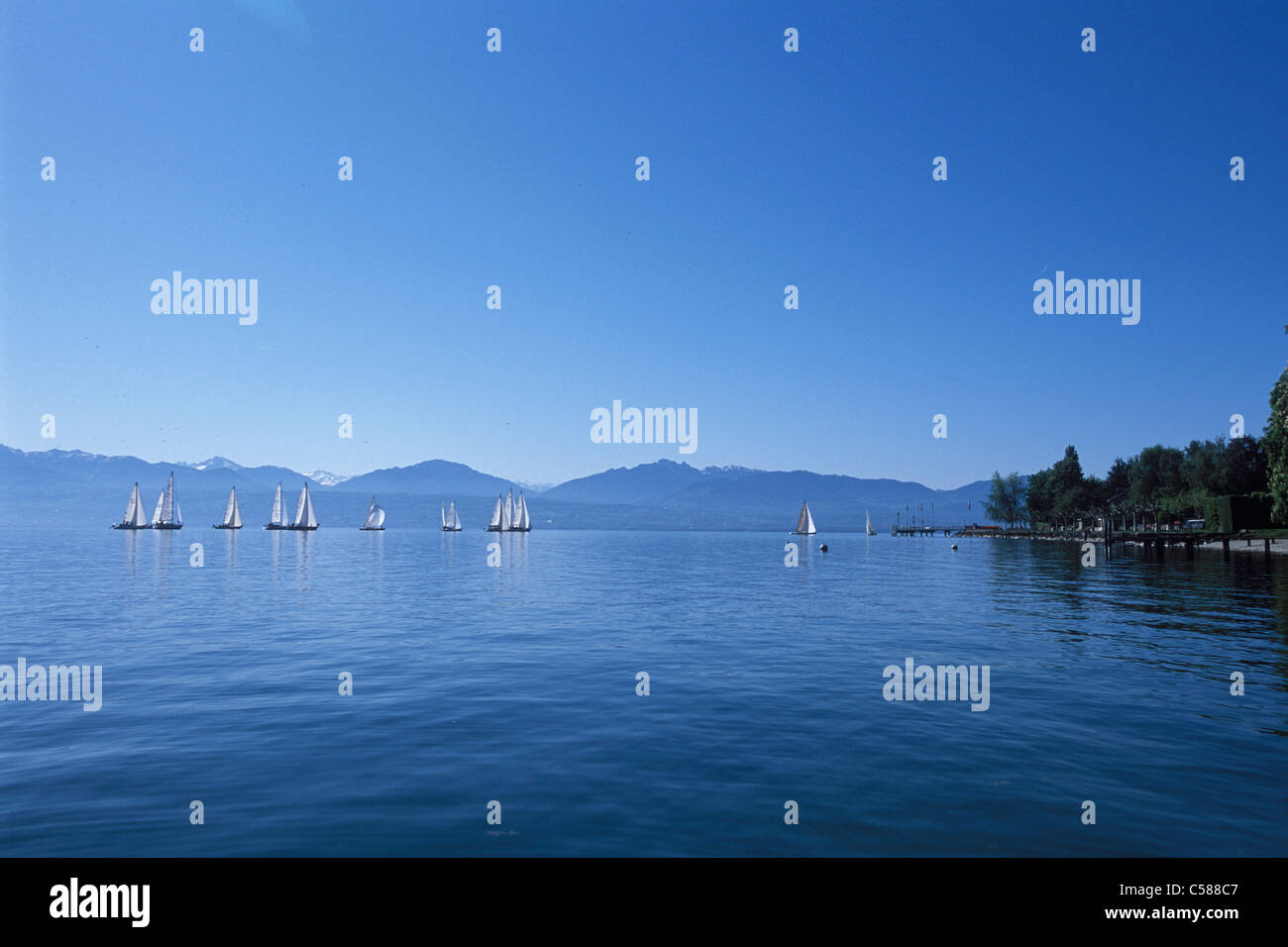 Saint prex switzerland vaud lake hi-res stock photography and images ...