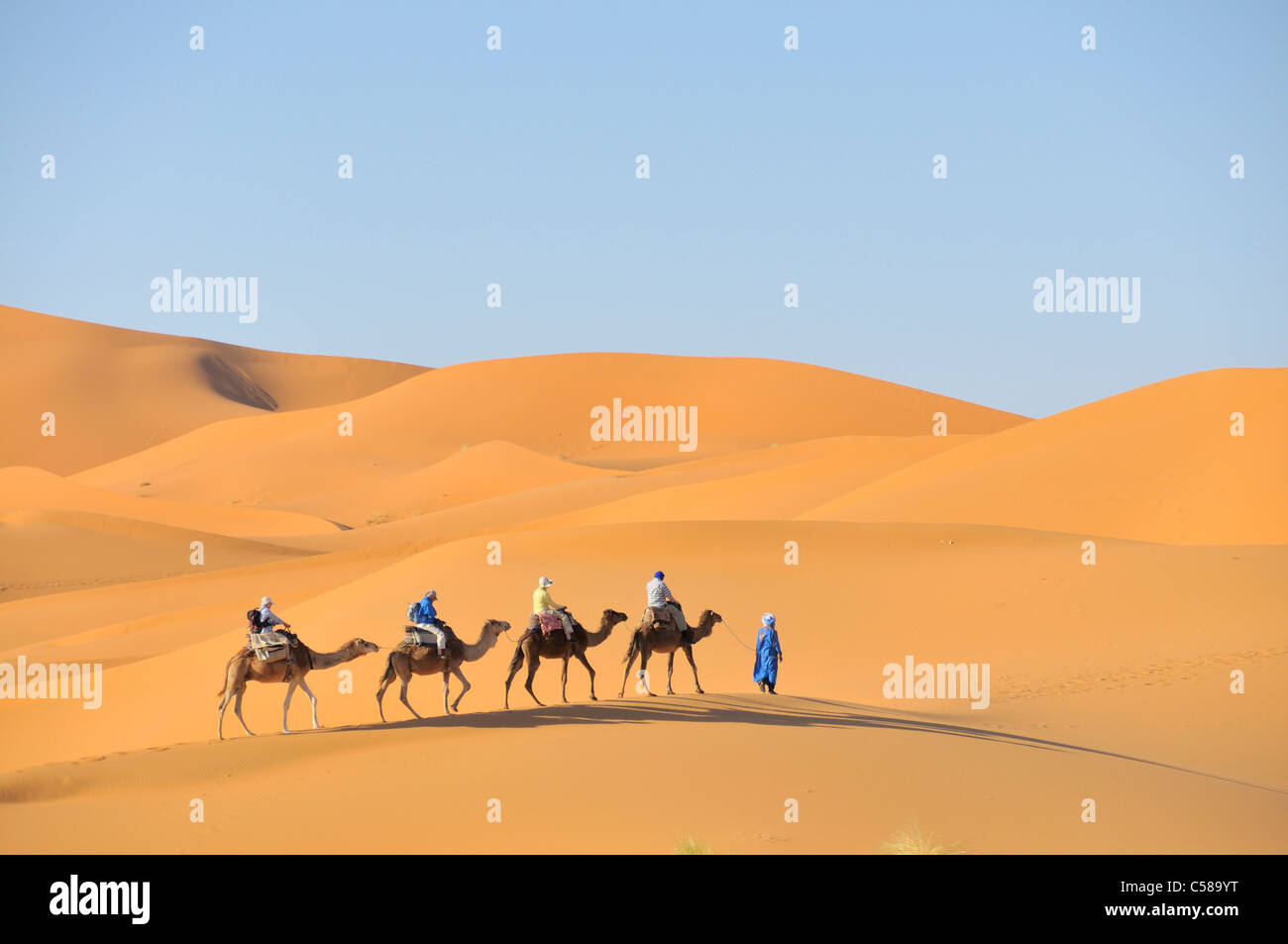 Africa, Morocco, Maghreb, North Africa, sand dunes, erg Chebbi, desert ...