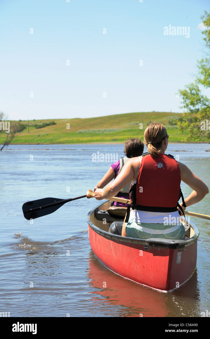 The flooded Souris River in North Dakota, United States Stock Photo - Alamy