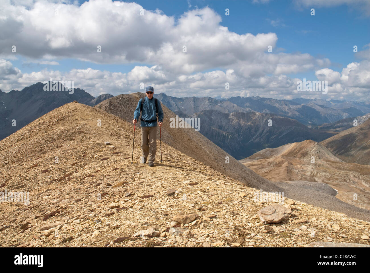 Alpine traveller, alpine walking, alpine wandering, mountains, mountain ...