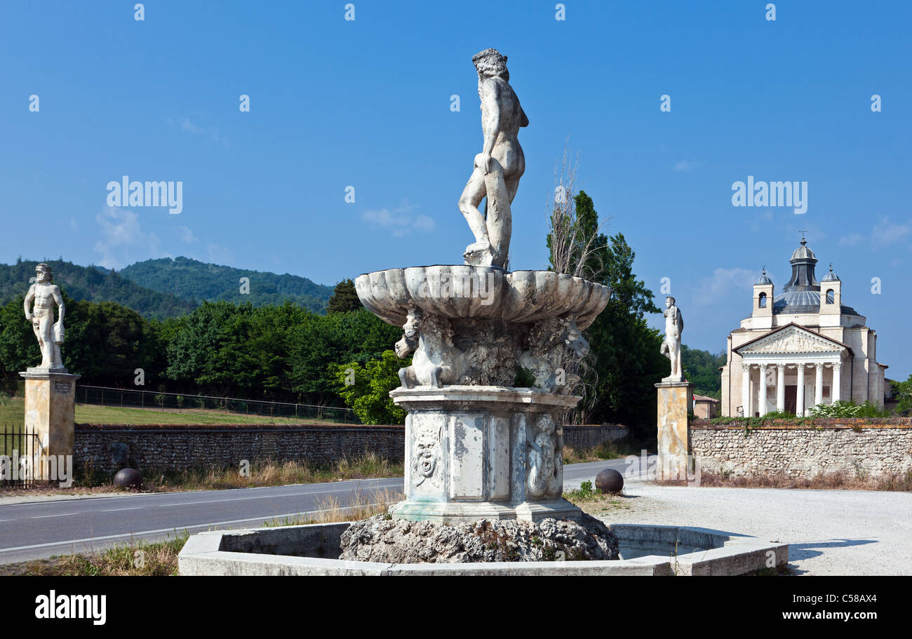 Italy,Veneto, Maser, the Villa Barbaro temple, architect Andrea ...
