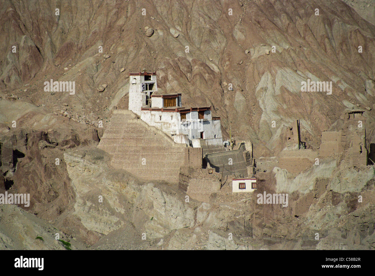Gompa, Buddhist monastery, Basgo, Jammu and Kashmir, India Stock Photo ...