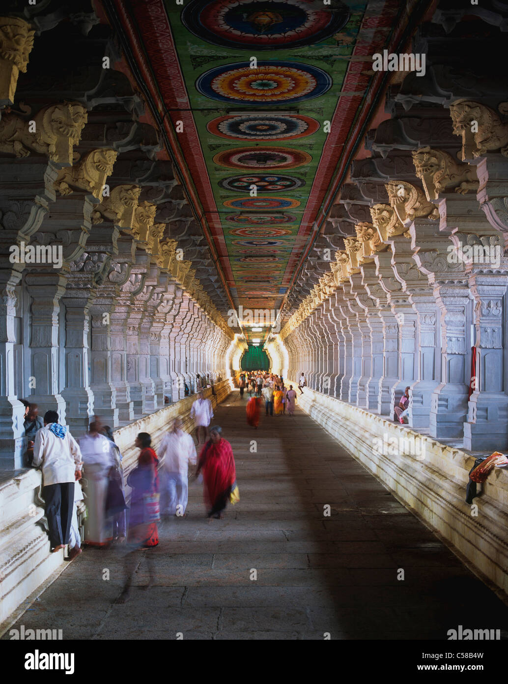The Ramanathaswamy Temple, Rameshwaram Island, India Stock Photo - Alamy
