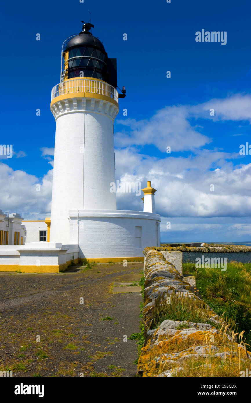 Noss Head, Great Britain, Scotland, Europe, sea, coast, lighthouse ...