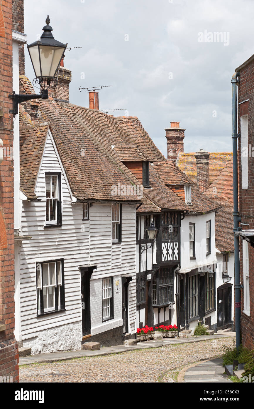 Cobbled Street, Rye, Sussex, England, UK Stock Photo - Alamy