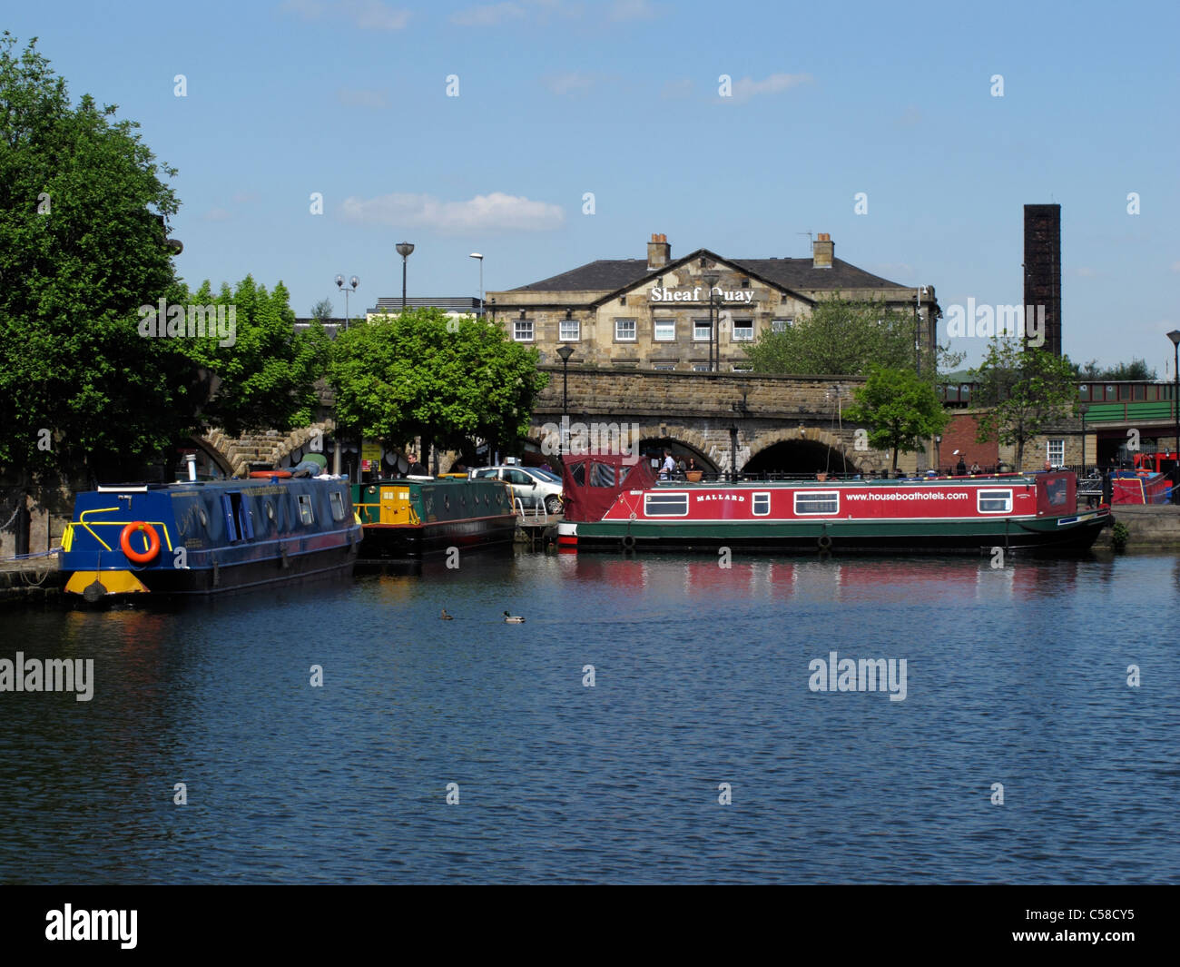 Canal basin Victoria Quays Sheffield City Center South Yorkshire ...