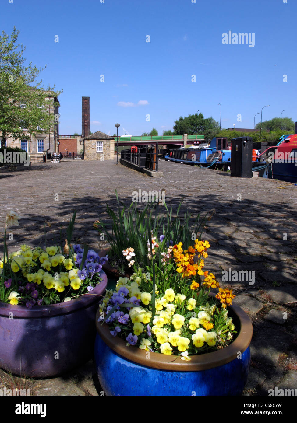 Canal basin Victoria Quays Sheffield City Center South Yorkshire ...
