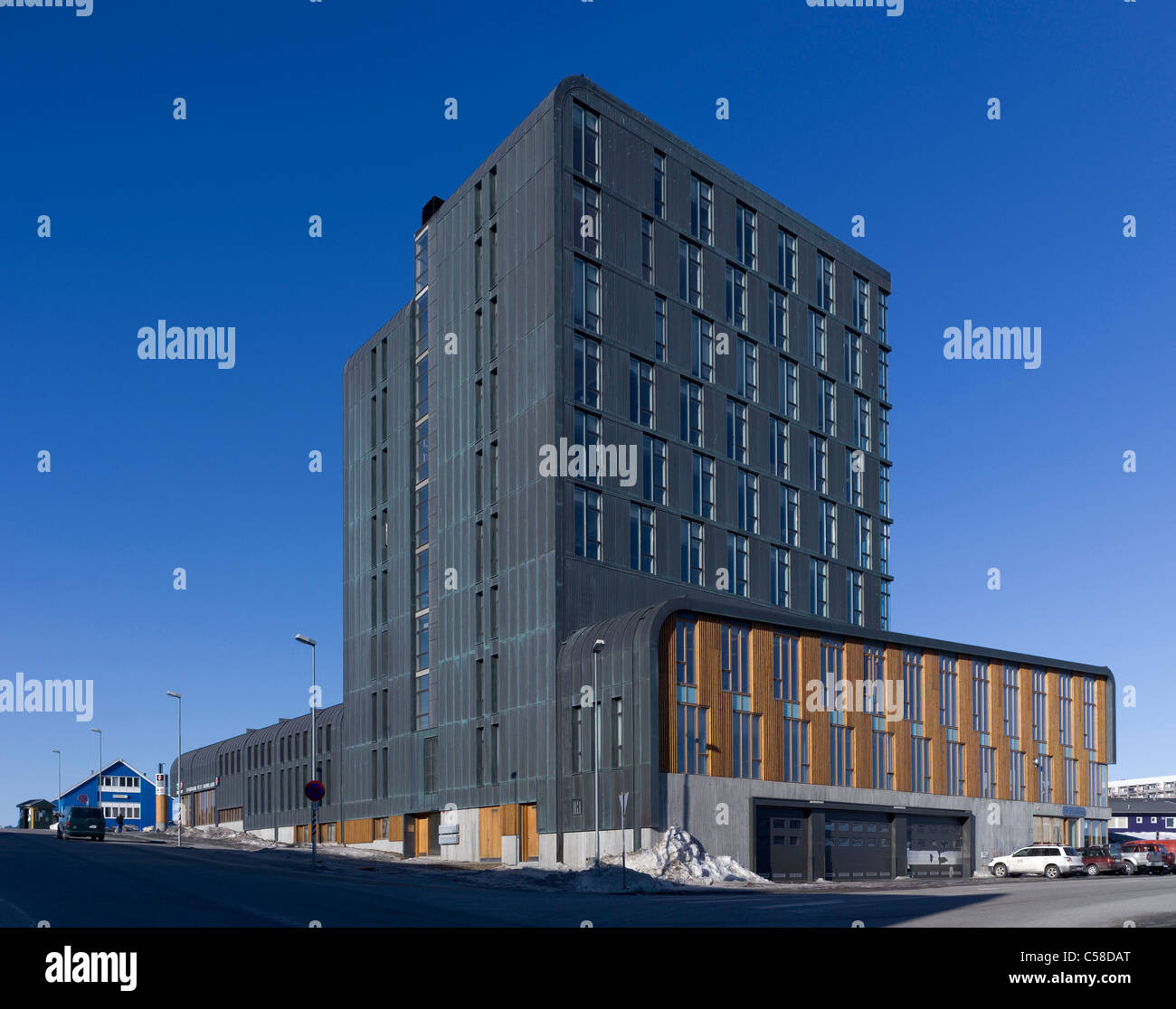 Tele Post Nuuk Greenland Stock Photo - Alamy