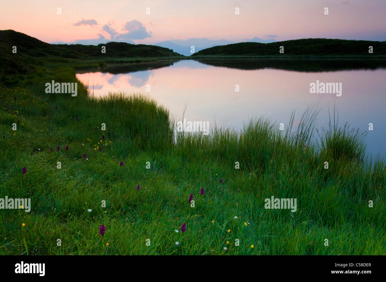 Pascuminersee, Switzerland, Europe, canton Graubunden, Grisons ...