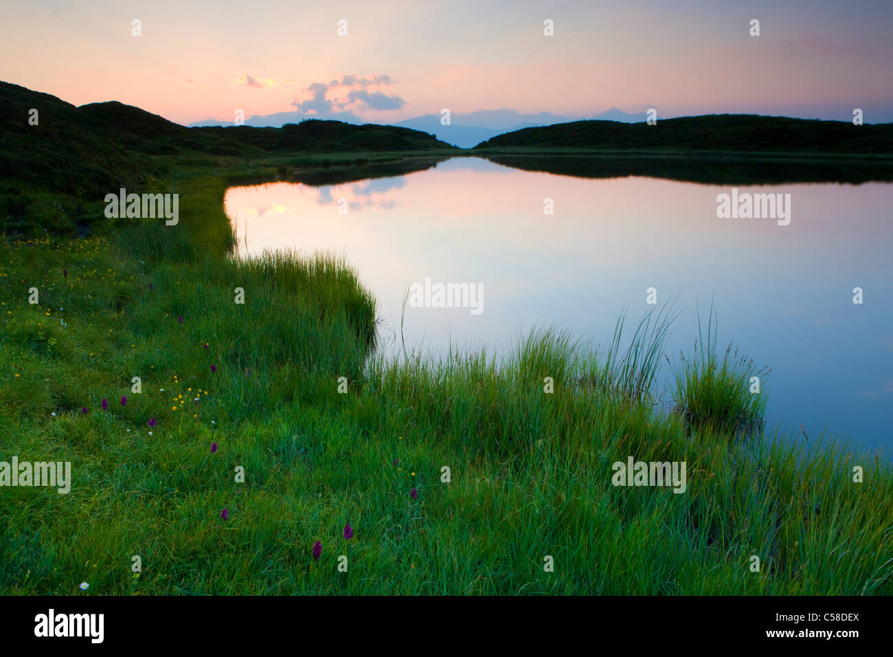 Pascuminersee, Switzerland, Europe, canton Graubunden, Grisons ...