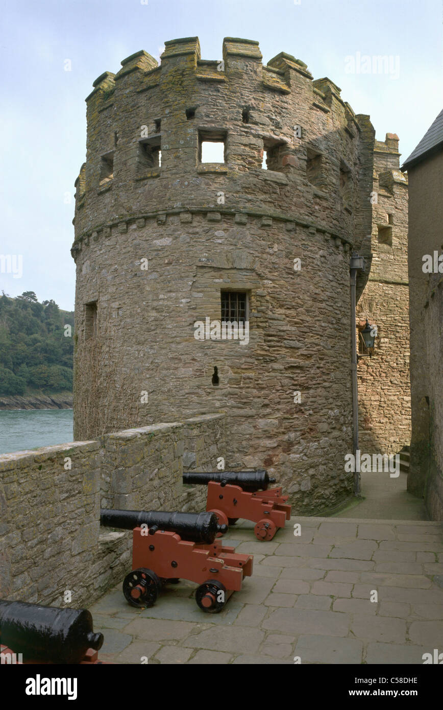 Dartmouth Castle. The northern gun platform Stock Photo - Alamy