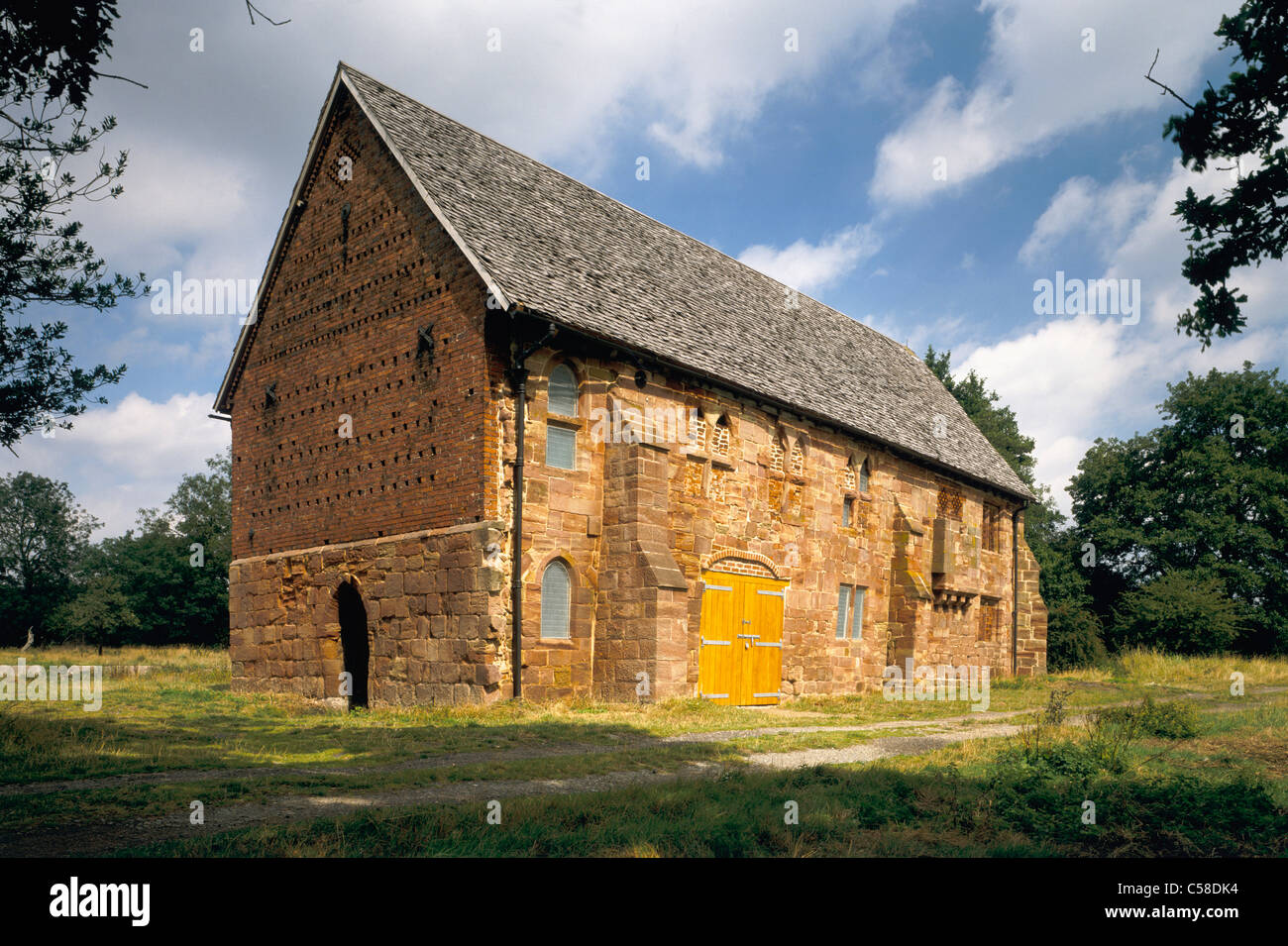 Halesowen Abbey. The Monastic Infirmary Stock Photo - Alamy