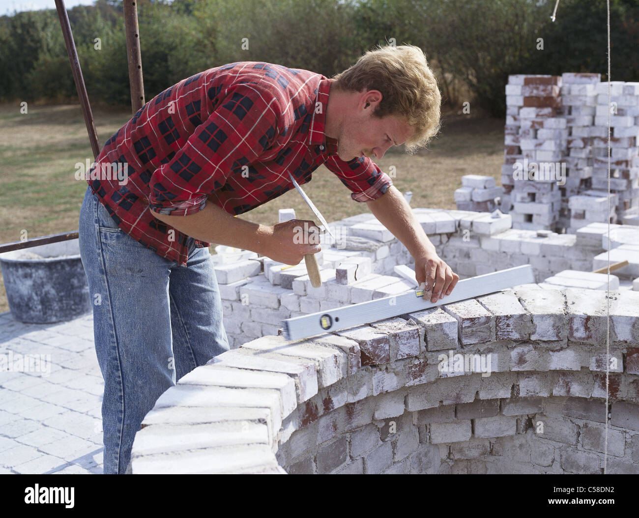 apprentice, apprenticeship, bricklayer, building, construction, economy ...