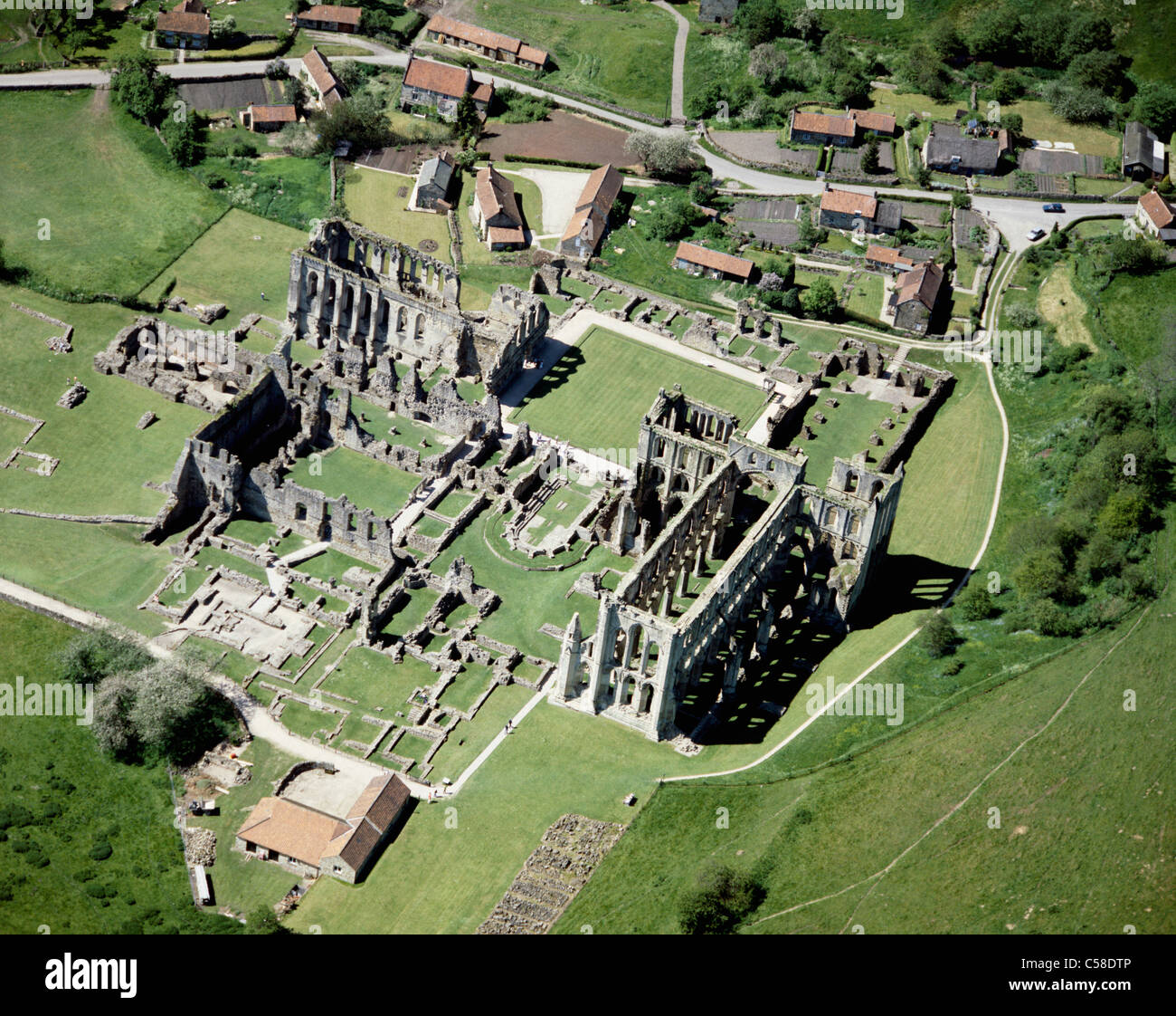 Rievaulx Abbey. Aerial view Stock Photo - Alamy