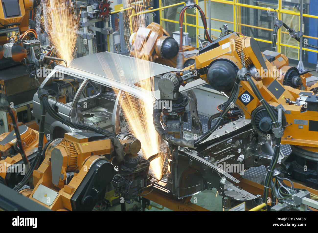 assembly, automation, automobile, body, car, europe, european, factory ...