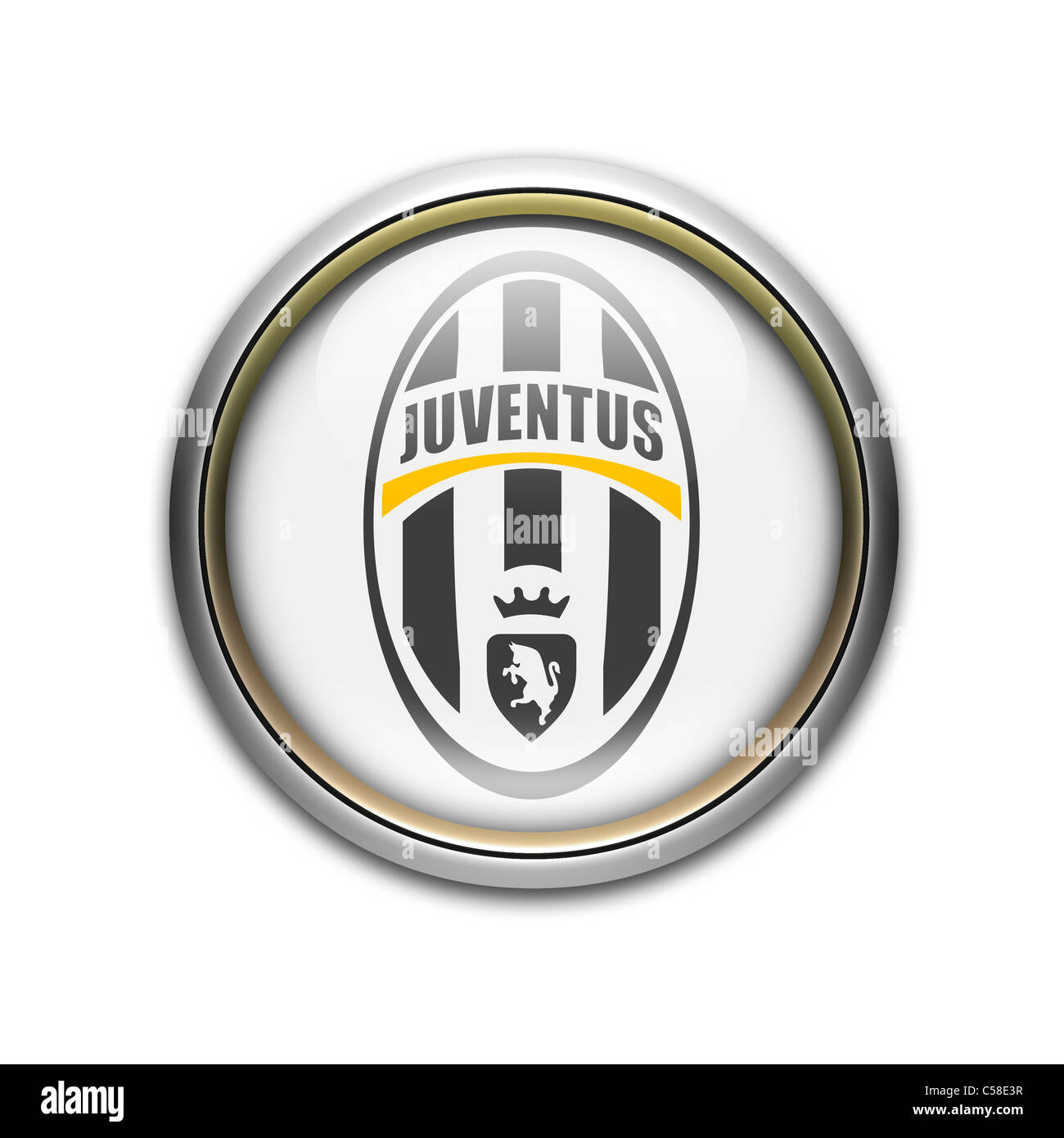 Juventus FC logo emblem symbol flag icon sign Stock Photo - Alamy
