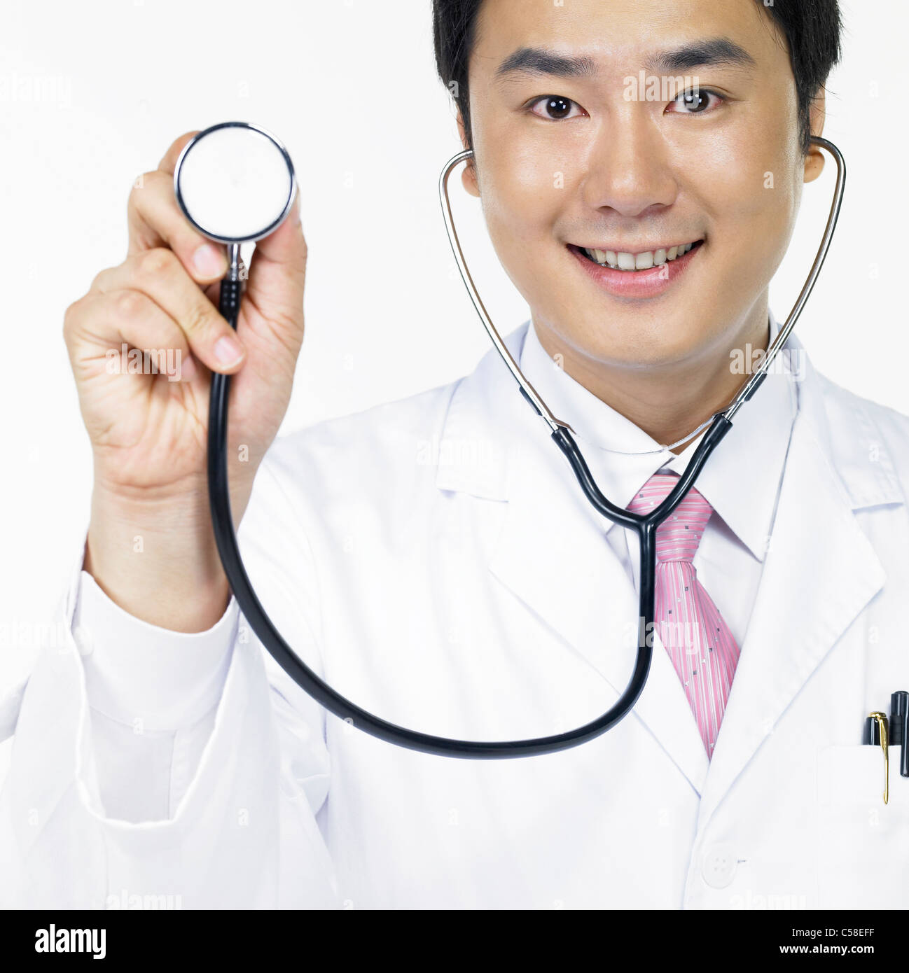 Portrait of Doctor with stethoscope Stock Photo - Alamy
