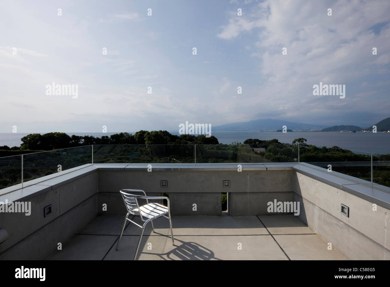 A HOUSE, Private House, Open terrace Stock Photo - Alamy