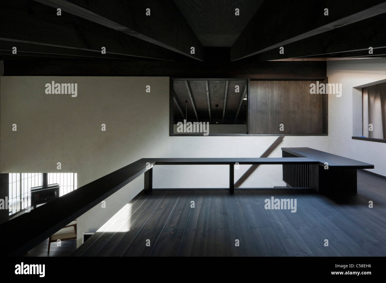 Mokuso, Private House, View of the mezzanine Stock Photo - Alamy