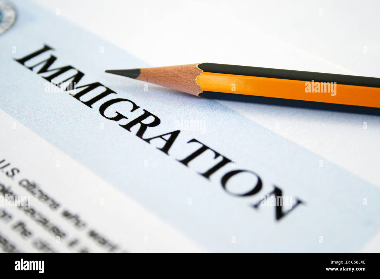 Immigration form hi-res stock photography and images - Alamy