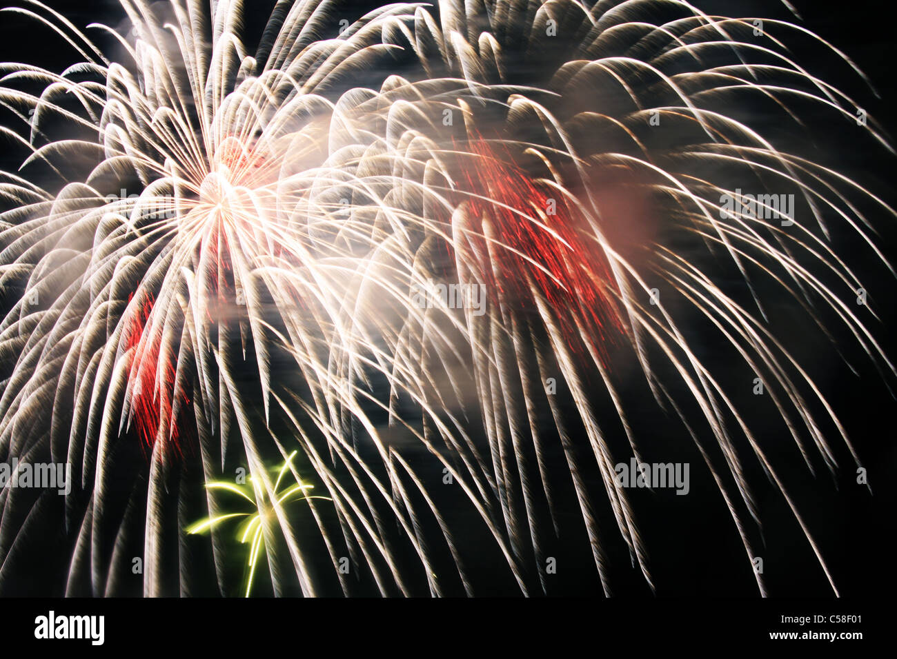 Explosion, party, fête, party, fireworks, lights, August, night, noise ...