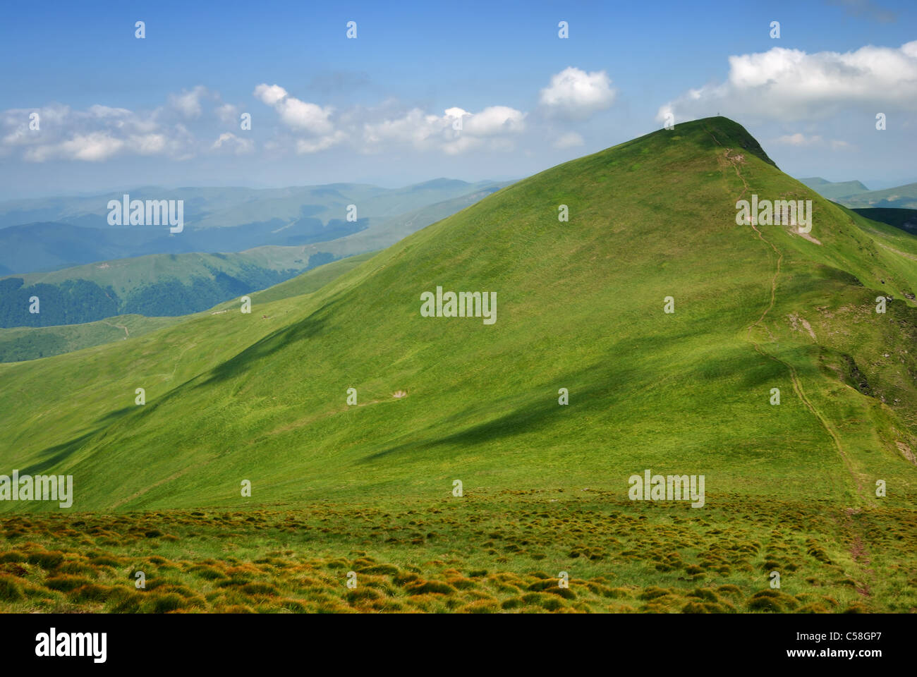 Hill mountain landscape shadow vista hi-res stock photography and ...