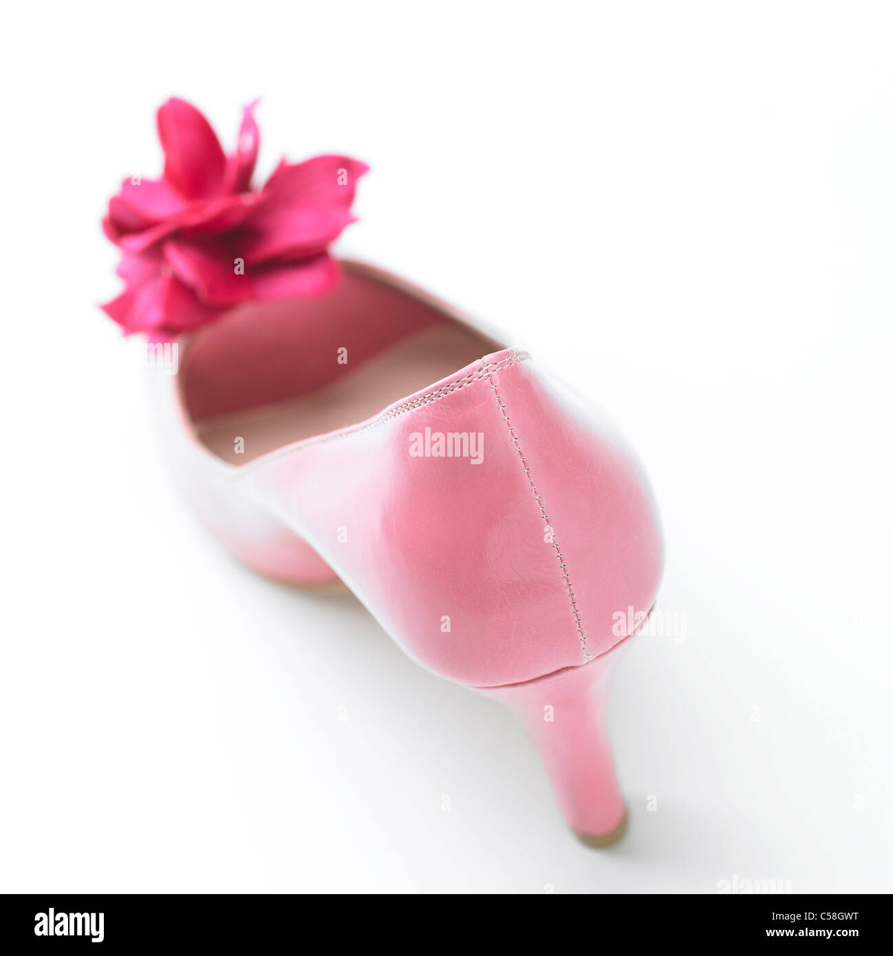 Close-up of high heeled shoe Stock Photo - Alamy