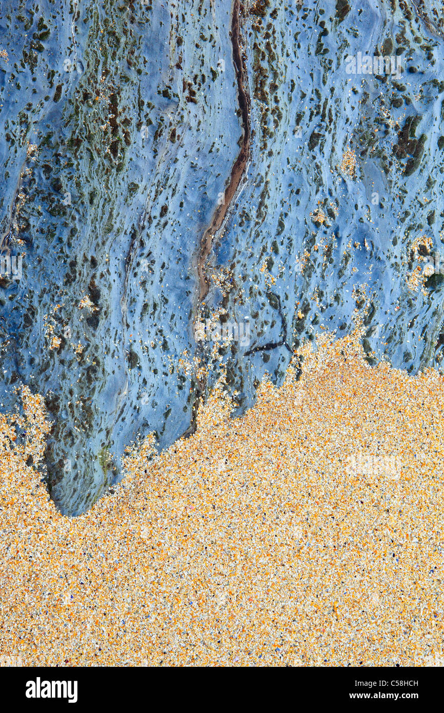 Detail, cliff, rock, form, shape, forms, shapes, rock, body of water ...