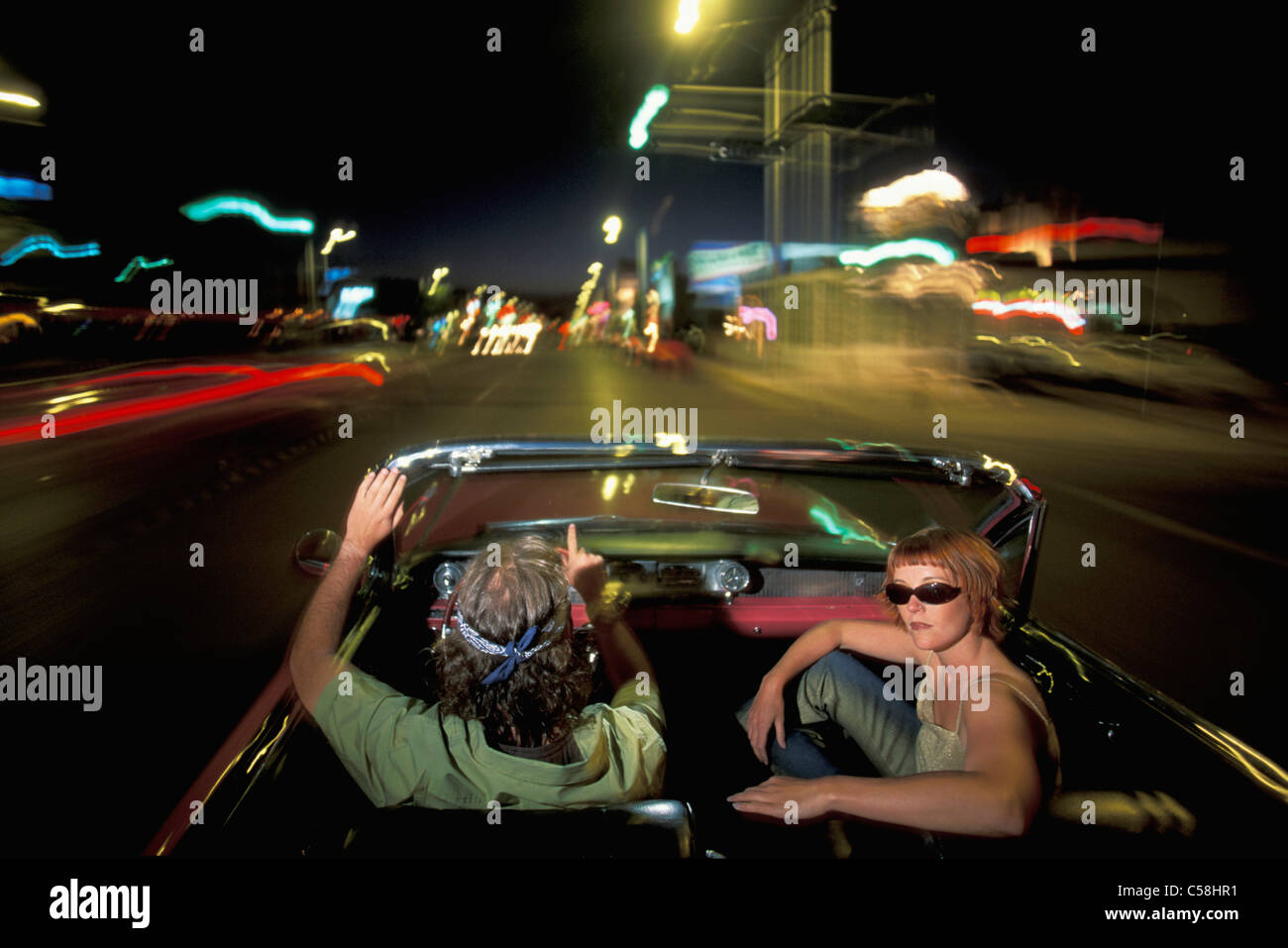 Pink Cadillac, People, driving, Albuquerque, New Mexico, USA, United ...
