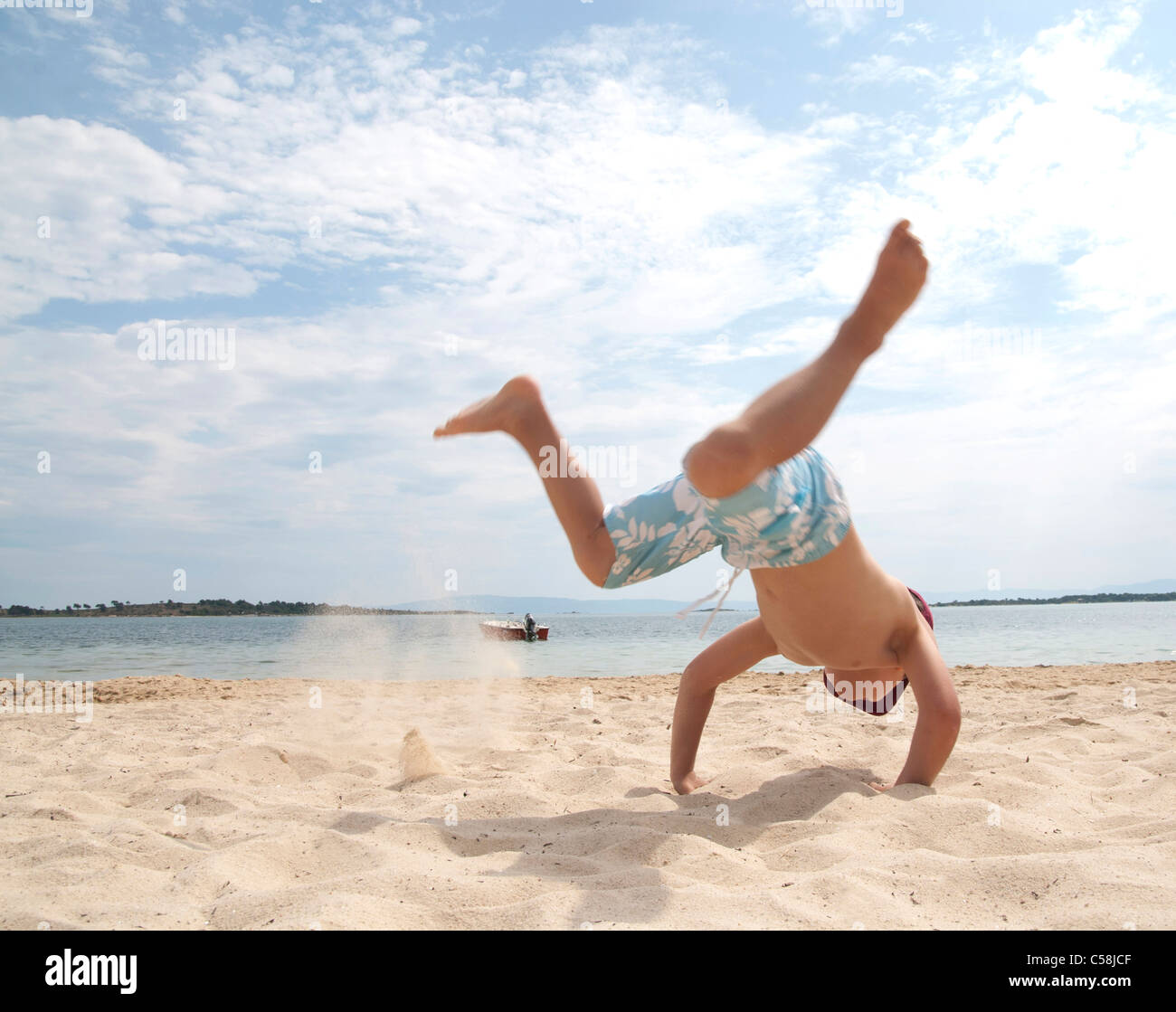 Somersault gymnastics kids hi-res stock photography and images - Alamy