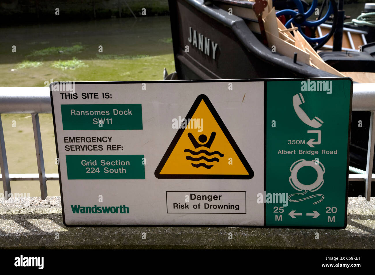 Risk of drowning sign hi-res stock photography and images - Alamy