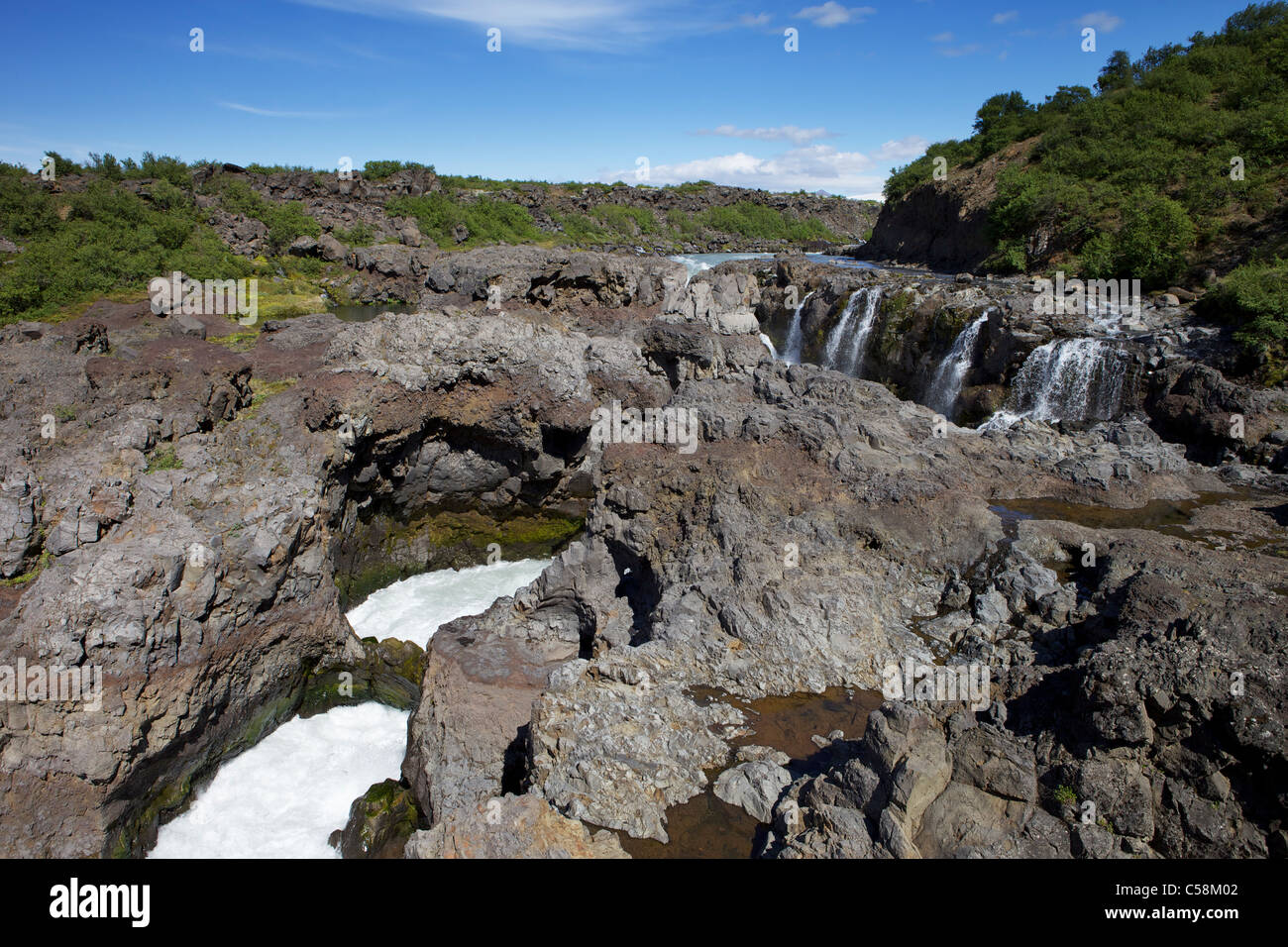 Barnafossar in Husafell, Iceland - Tourist attraction in south west ...