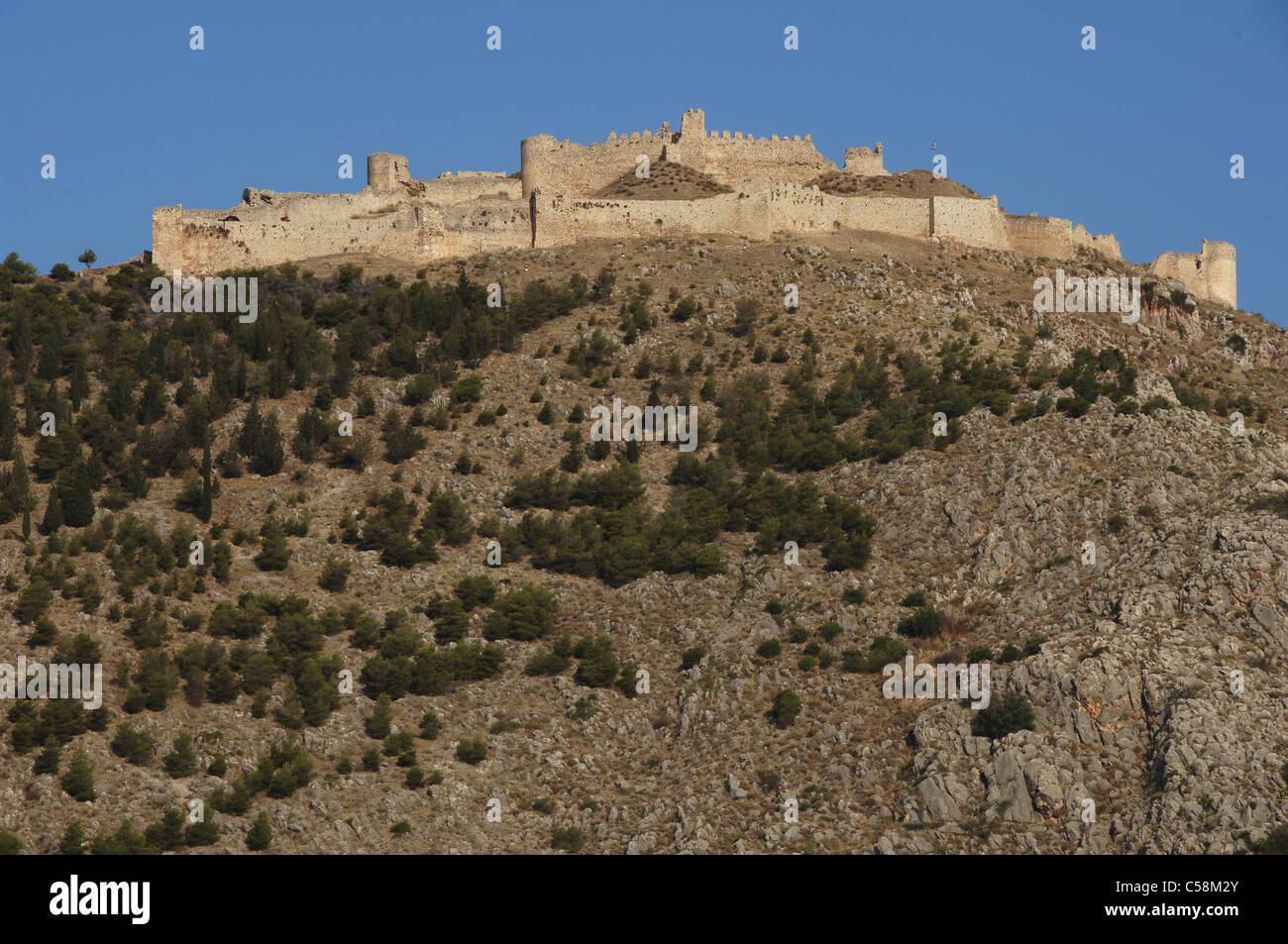 Greece. Argos. Kastro Larissa. Castle on Larissa Hill (12th century ...