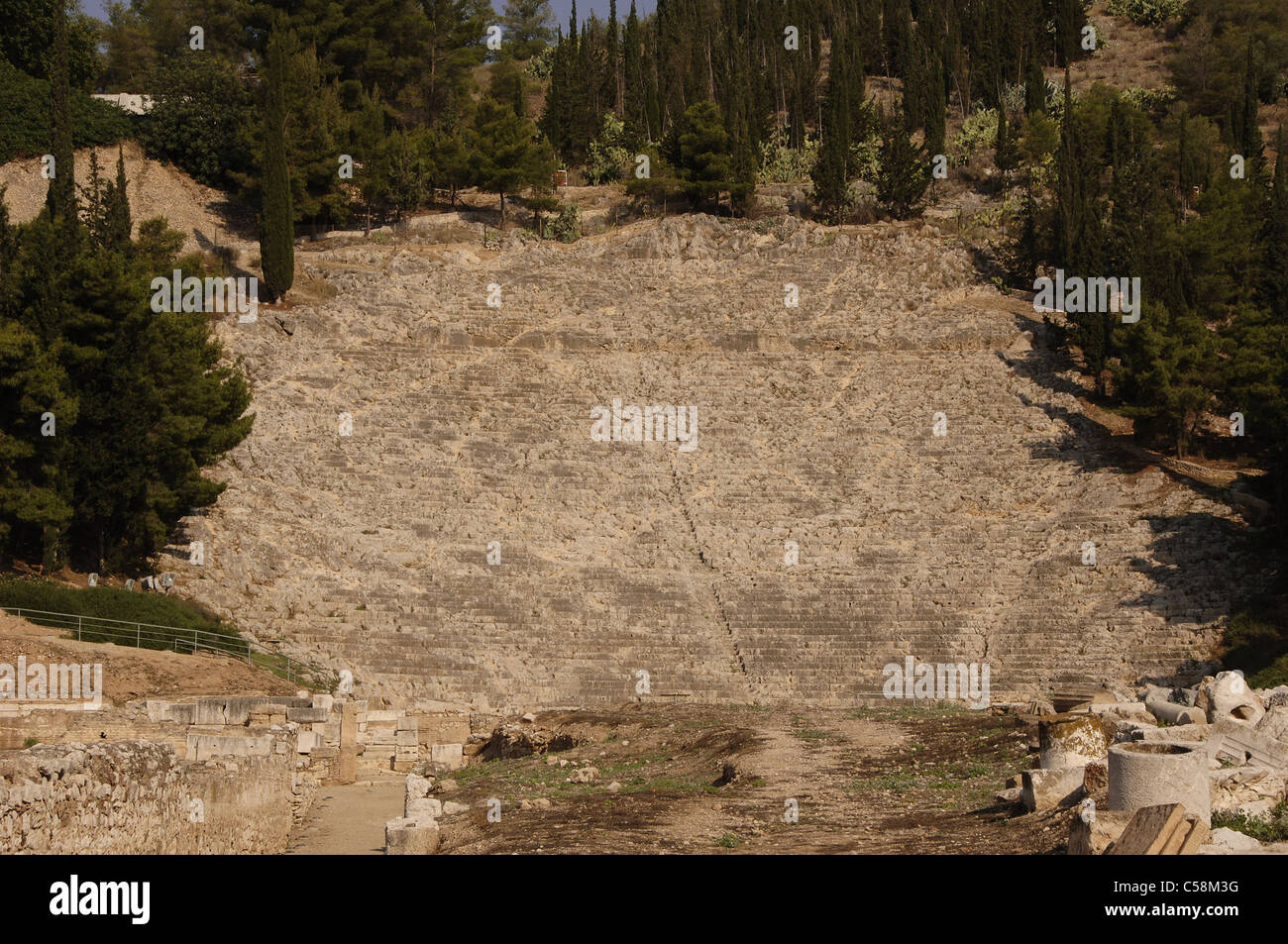 Greece. Argos. Greco-Roman Theatre. Ruins. Peloponnese Region Stock ...