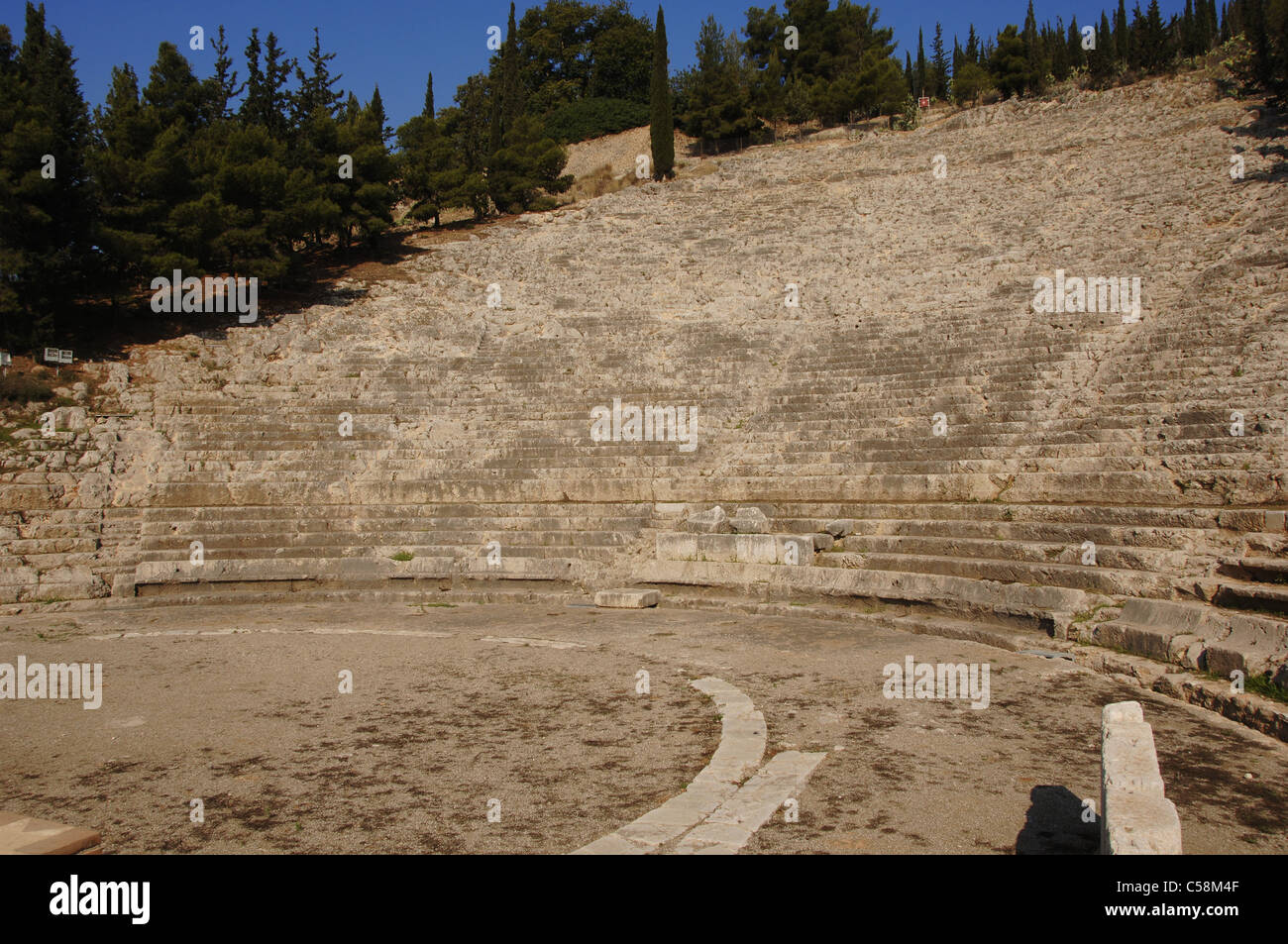 Greece. Argos. Greco-Roman Theatre. Ruins. Peloponnese Region Stock ...