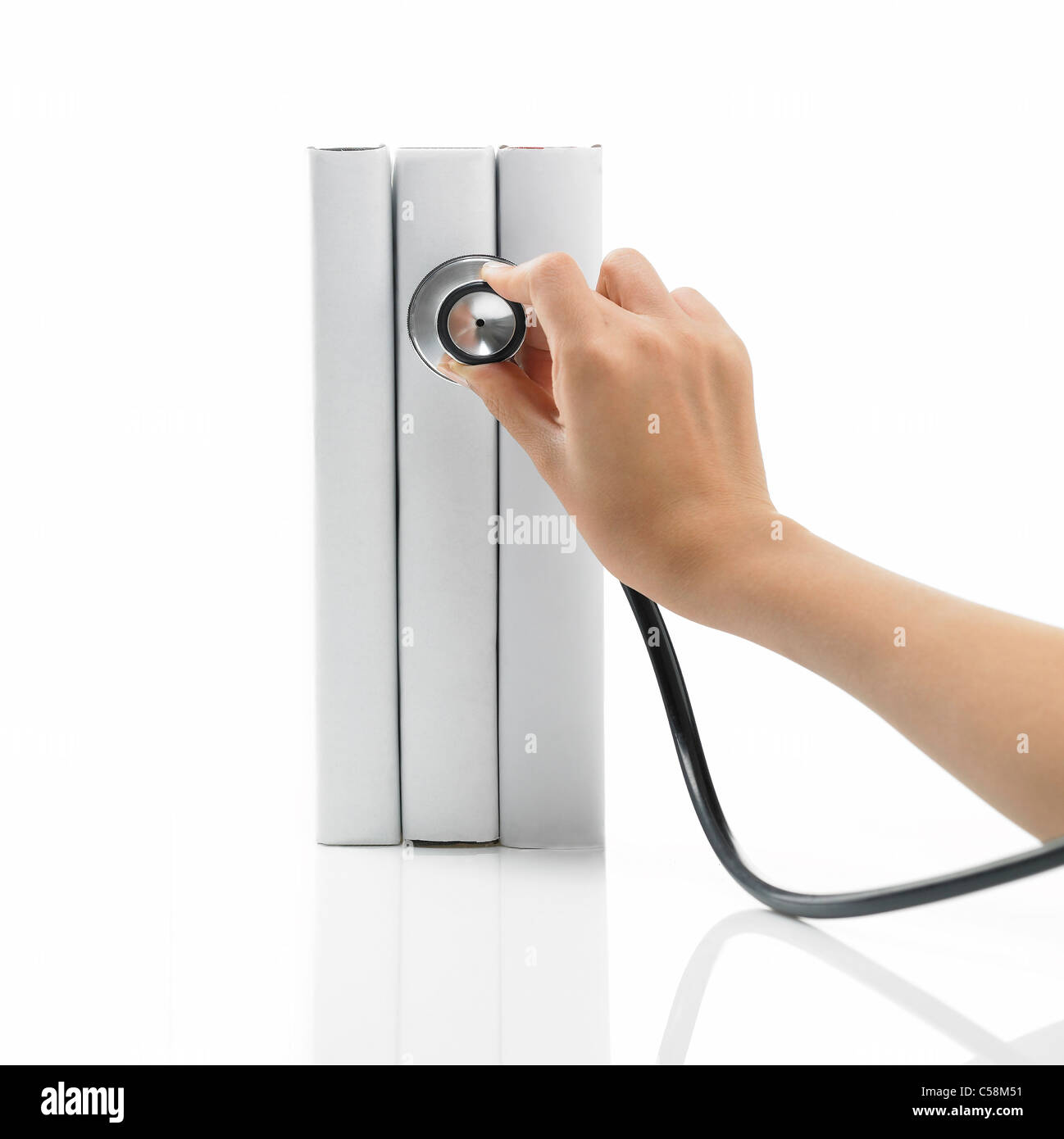 Elevated view of bookbook red Stock Photo - Alamy