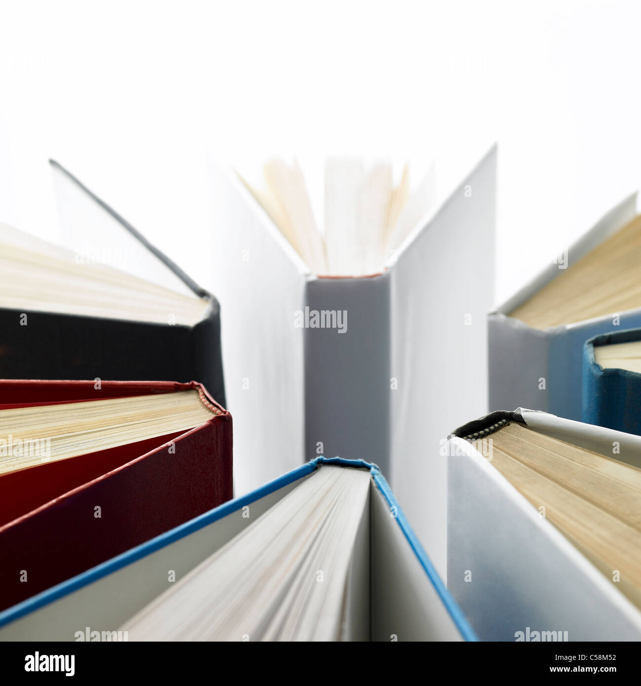 Elevated view of bookbook red Stock Photo - Alamy