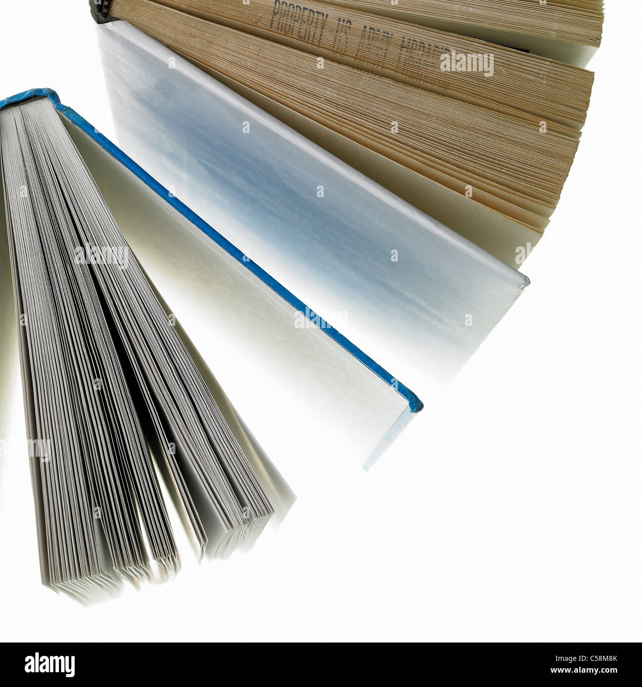 Elevated view of bookbook red Stock Photo - Alamy
